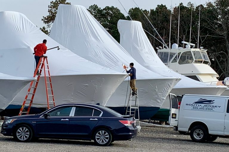 Shrink Wrapping A Boat